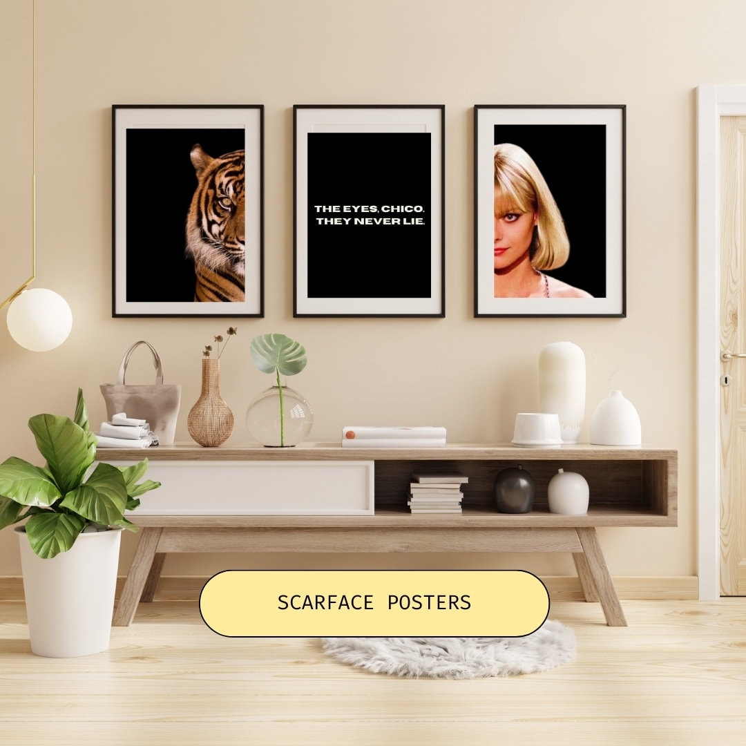 Scarface Posters Framed Scarface Poster Scarface Movie Poster Scarface ...