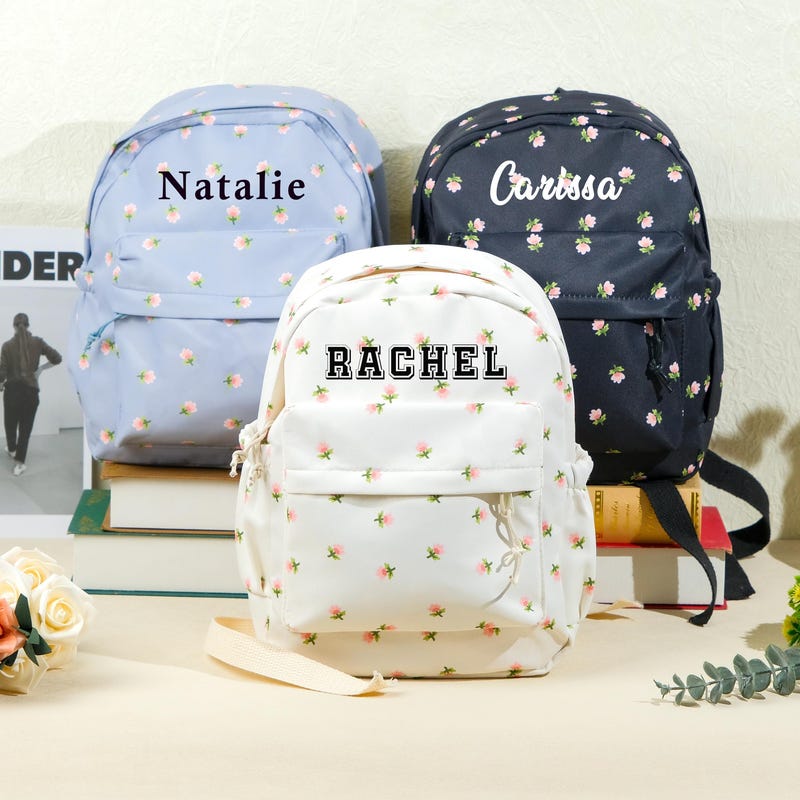 Embroidered Backpack - Etsy