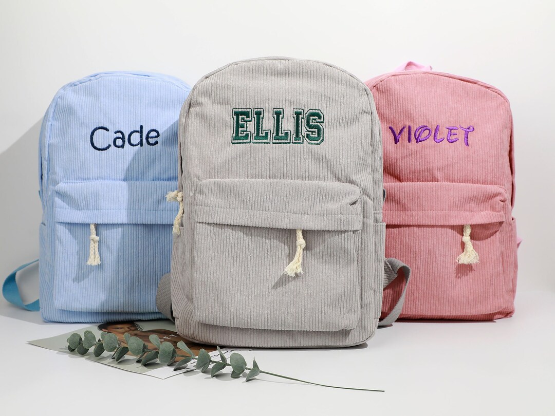 Personalized Embroidered Backpack, Kids Backpack Personalized, Custom ...