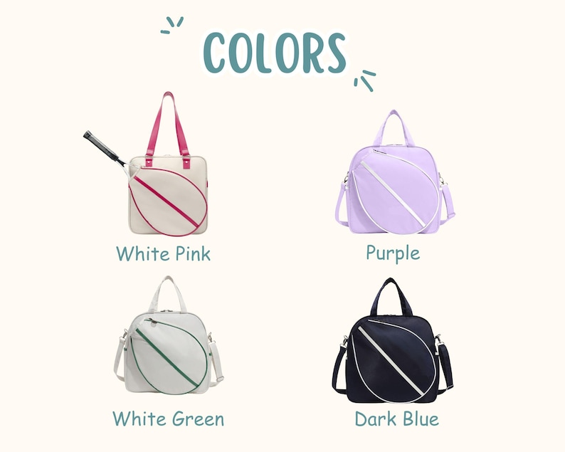 Personalized Tennis Racket Bag: Custom Embroidered Sports Travel Case ...