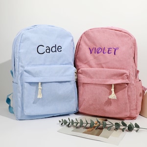 Personalized Embroidered Backpack, Kids Backpack Personalized, Custom ...