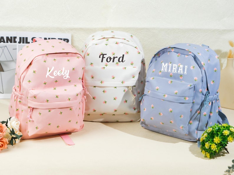 Custom Name Toddler Backpack, Personalized School Bag for Kids, Child ...