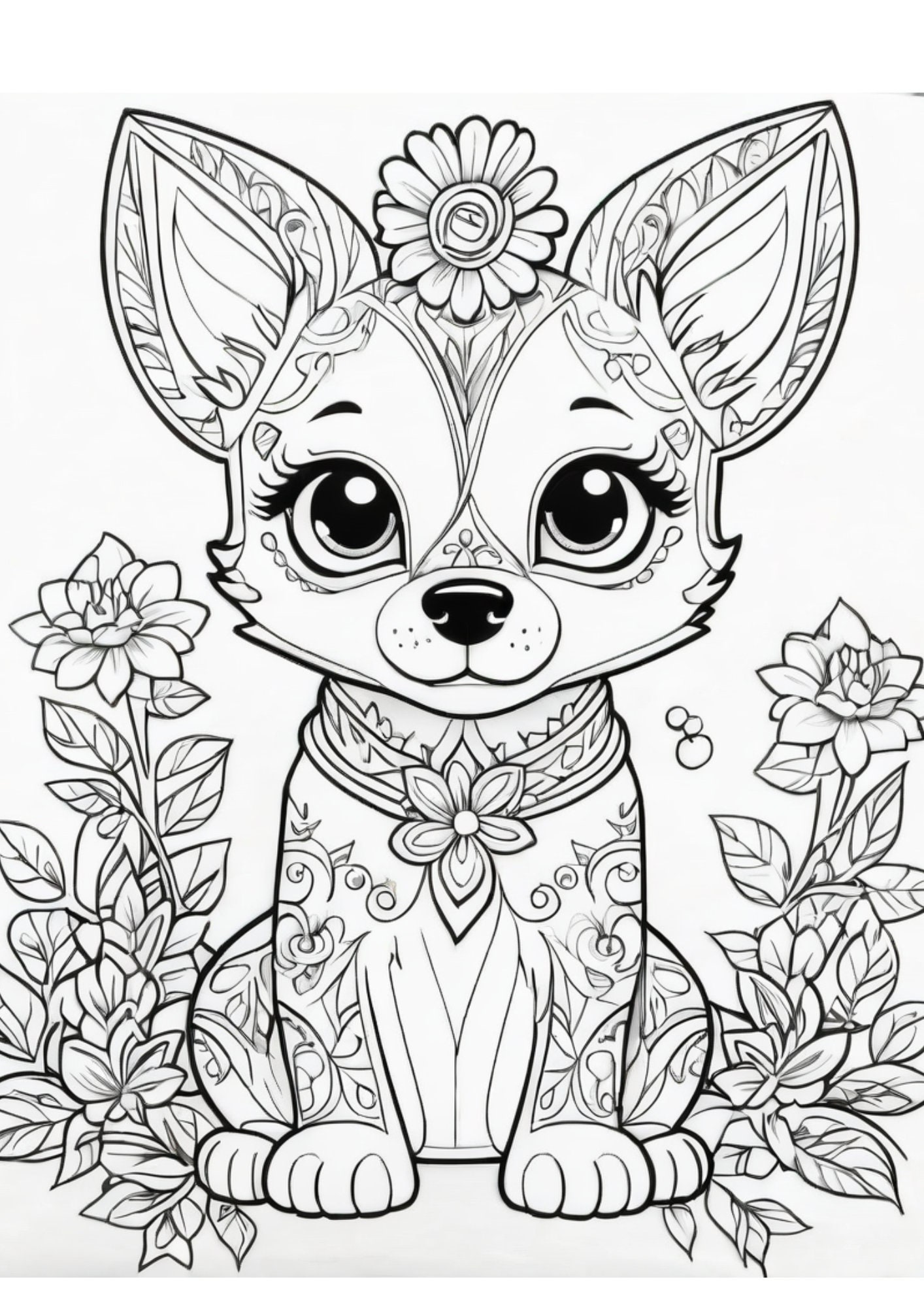 15 Cute Dog Coloring Pages - Etsy