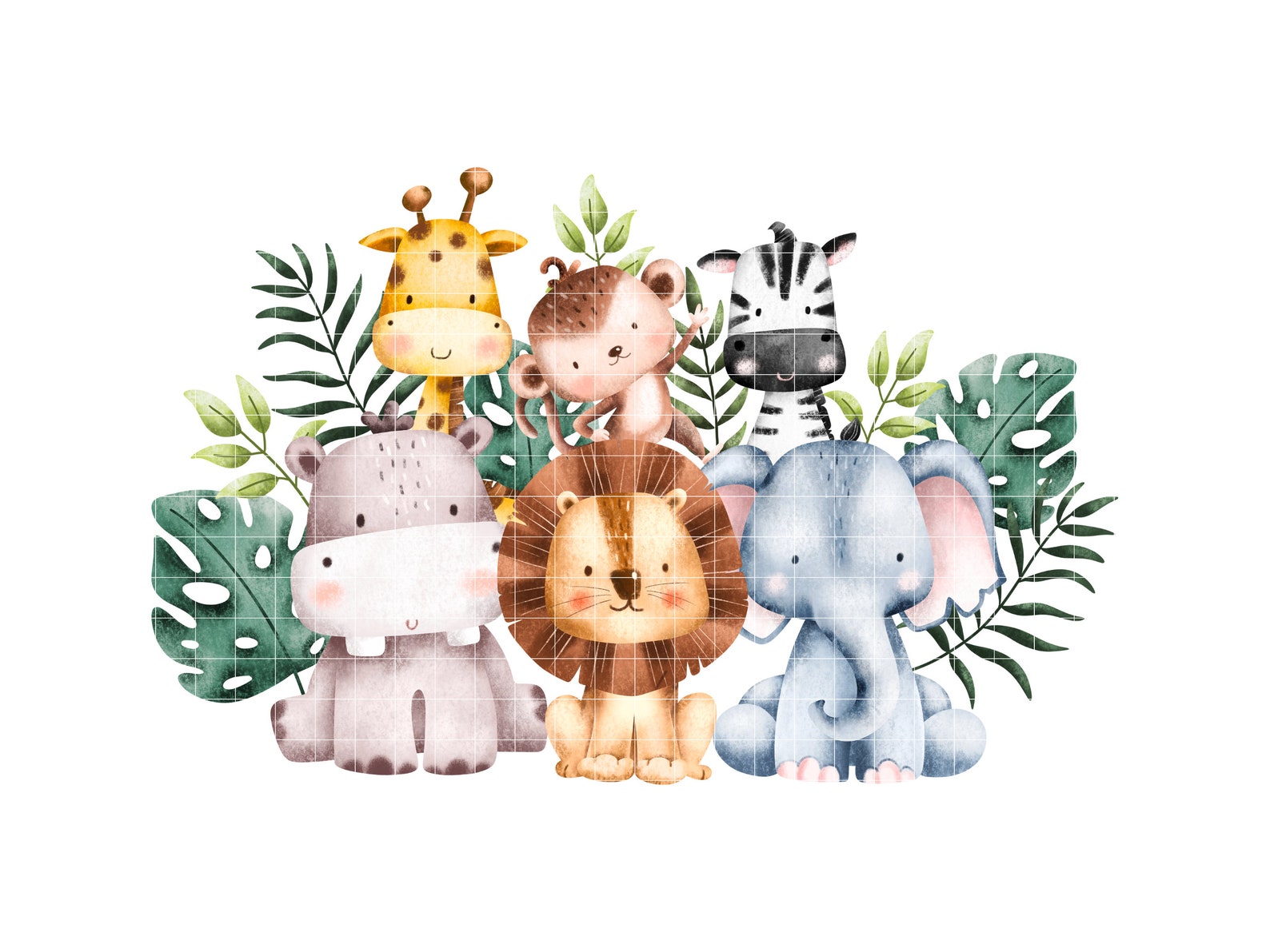 50 PNG Cute Baby Animals Clipart, Cute Fluffy Animals, Digital Clipart ...