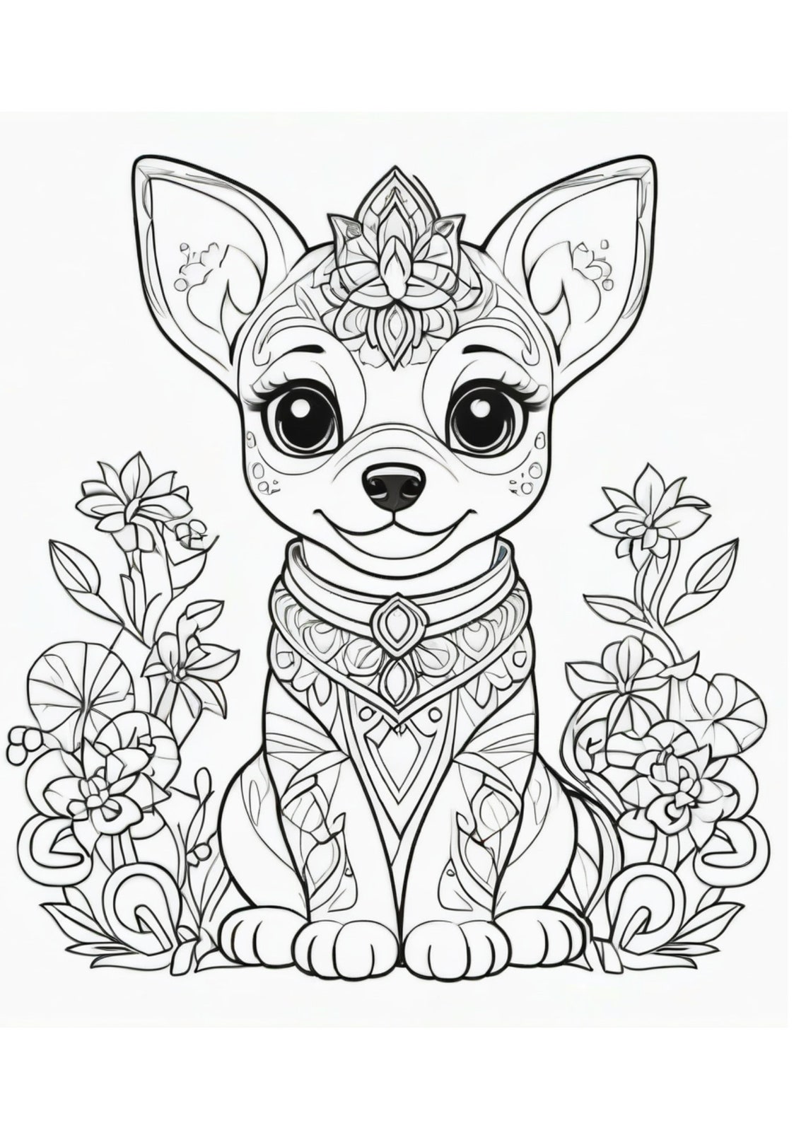 15 Cute Dog Coloring Pages - Etsy