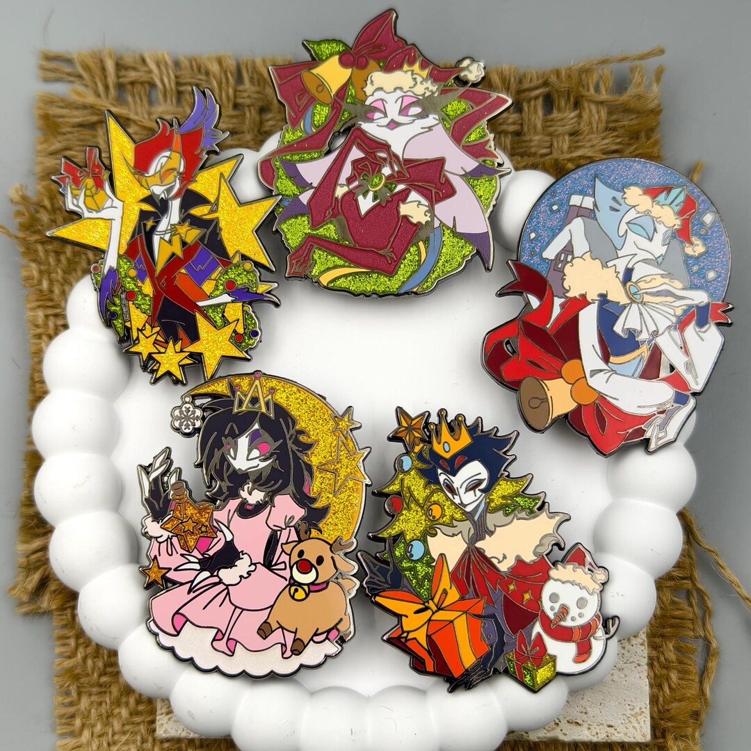Helluva Boss Goetia Family Enamel Pin Christmas Series Pin - Etsy