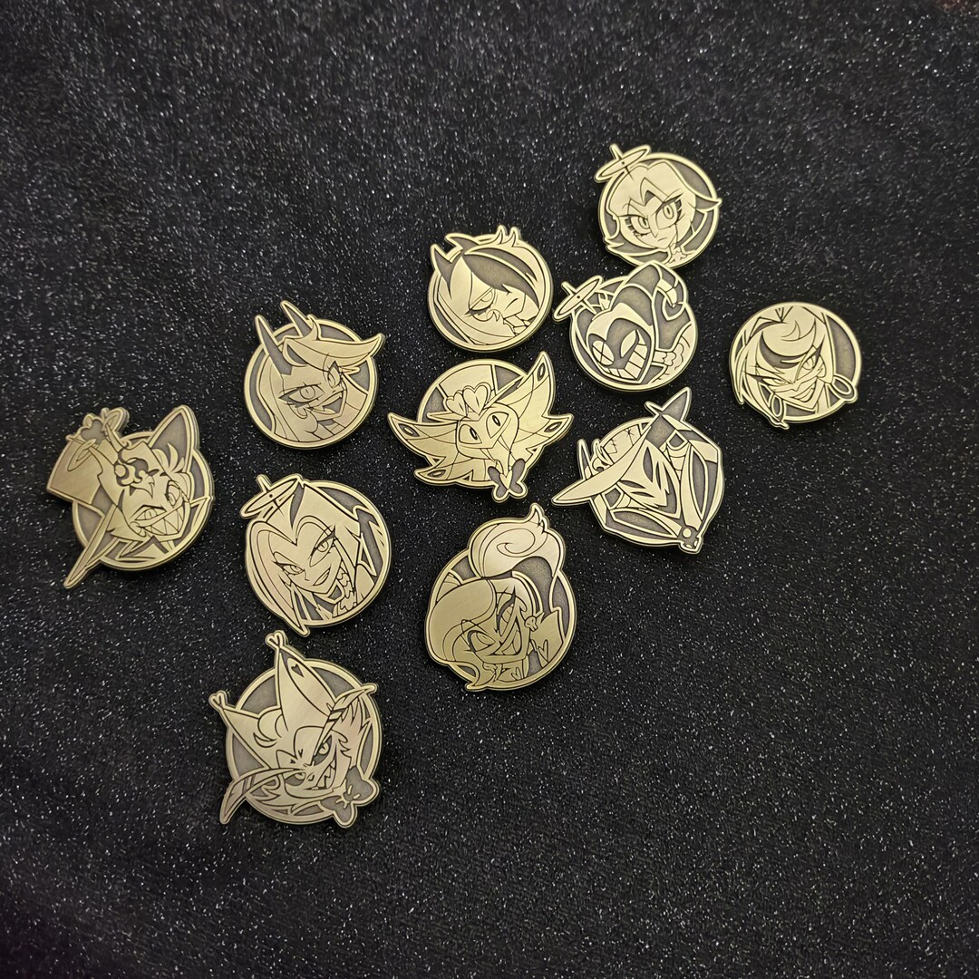 Hazbin Fanart Copper Coin – Die-struck Pins - Etsy