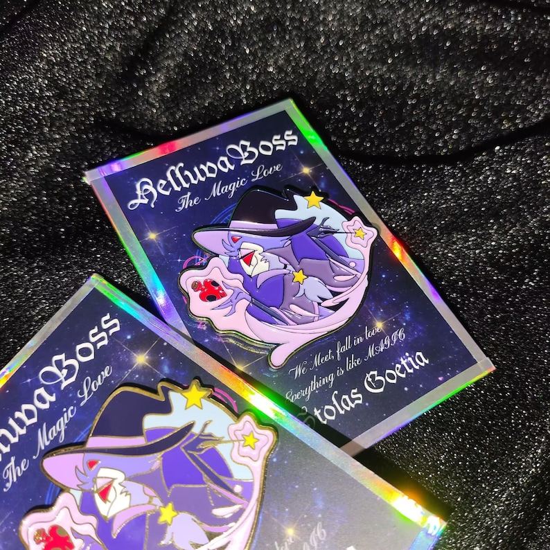 Stolas Magic Love Enamel Pin Helluva Boss Fanart Pin - Etsy