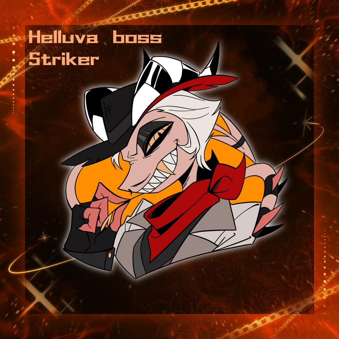 PRE-ORDER Hitman Striker Enamel Pin Helluva Boss Pin Striker Standee - Etsy