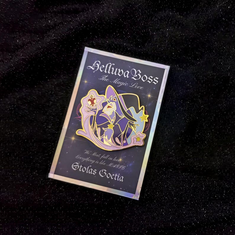 Stolas Magic Love Enamel Pin Helluva Boss Fanart Pin - Etsy