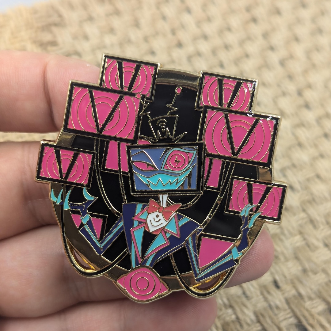 Alastor Lucifer Vox Val Enamel Pin Hazbin Demons Fan Pin - Etsy
