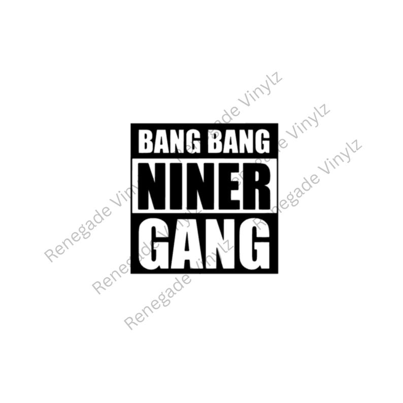 BANG BANG Niner Gang Sticker, Decal - Etsy
