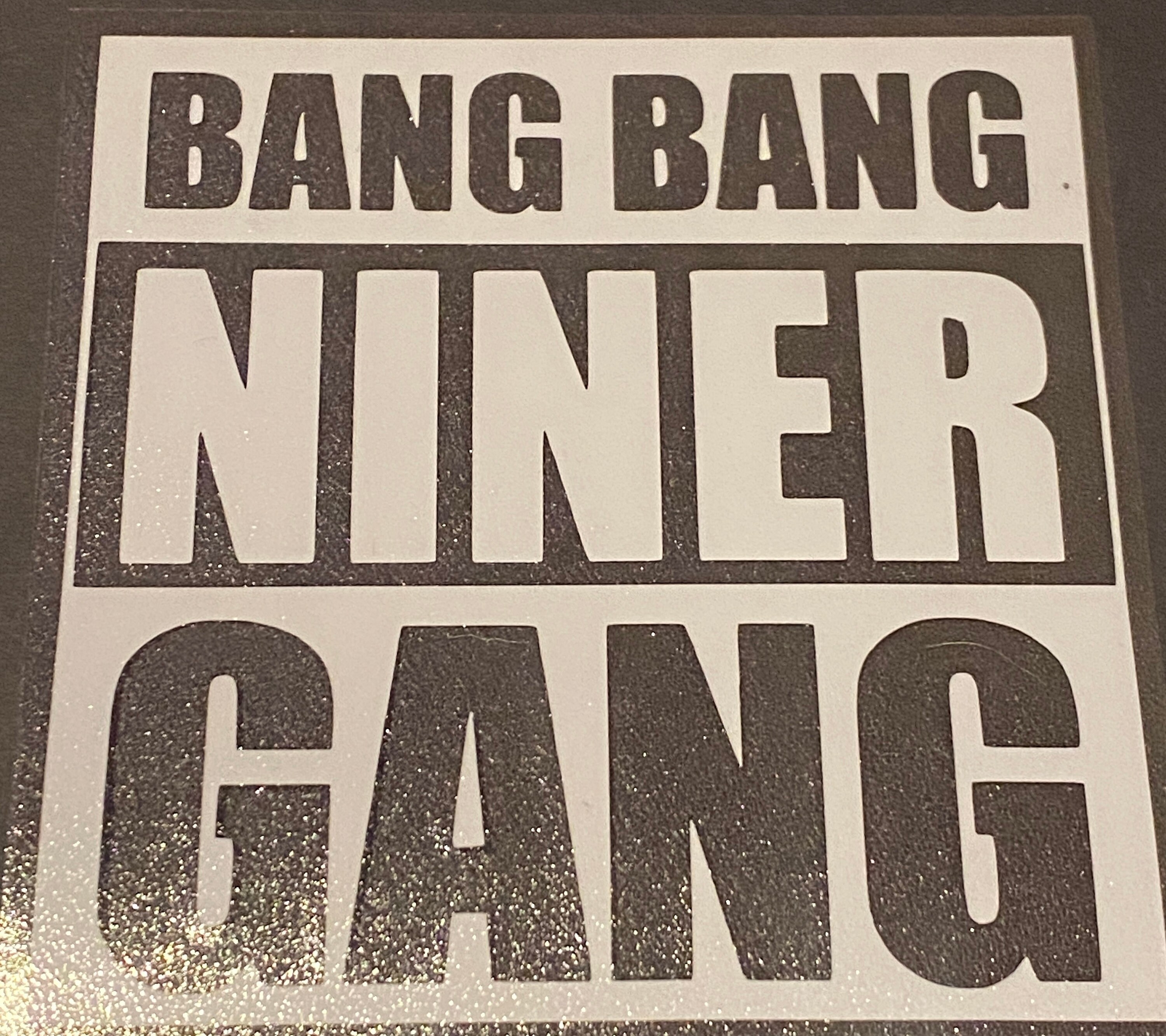 BANG BANG Niner Gang Sticker, Decal - Etsy