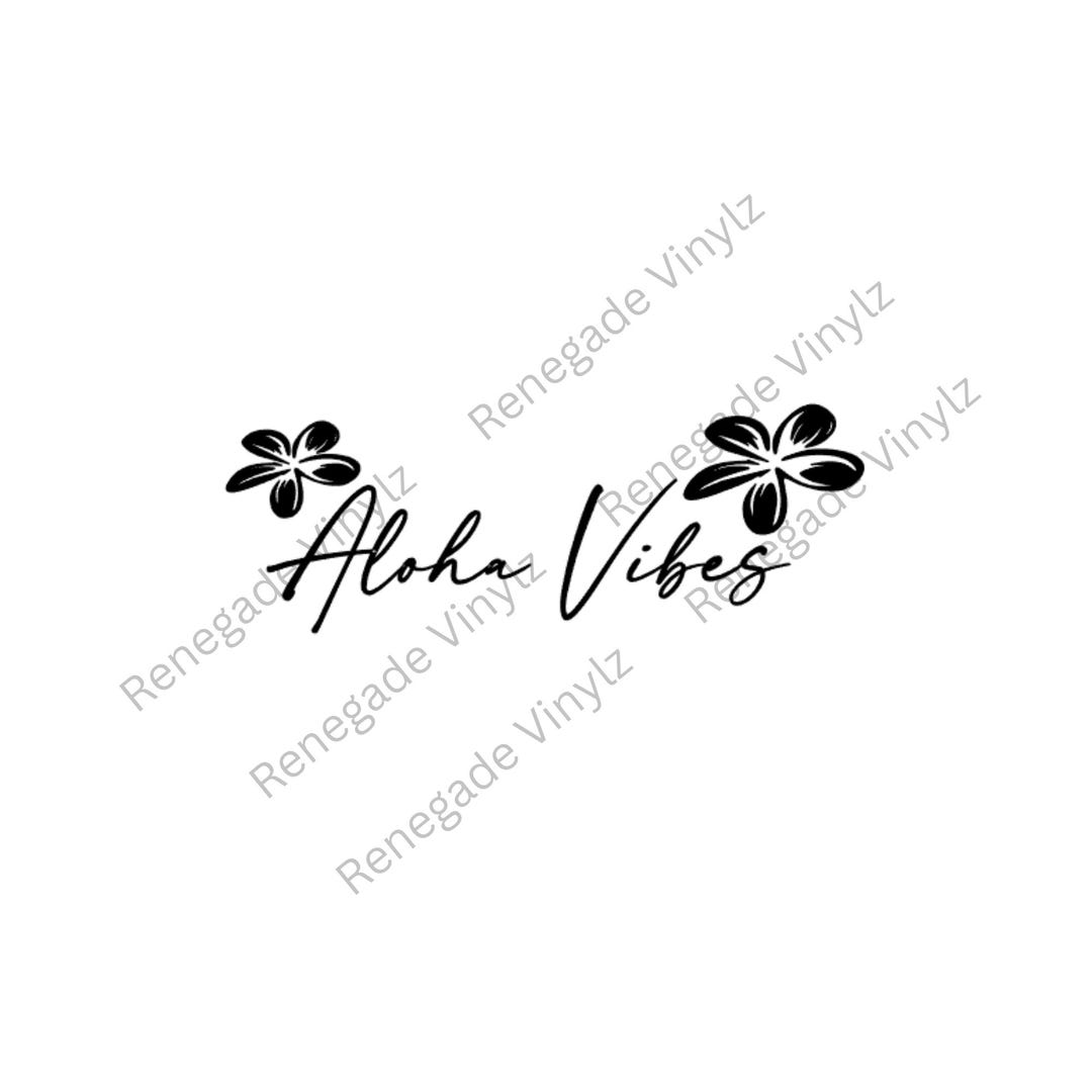 Aloha Vibez Decal Sticker - Etsy