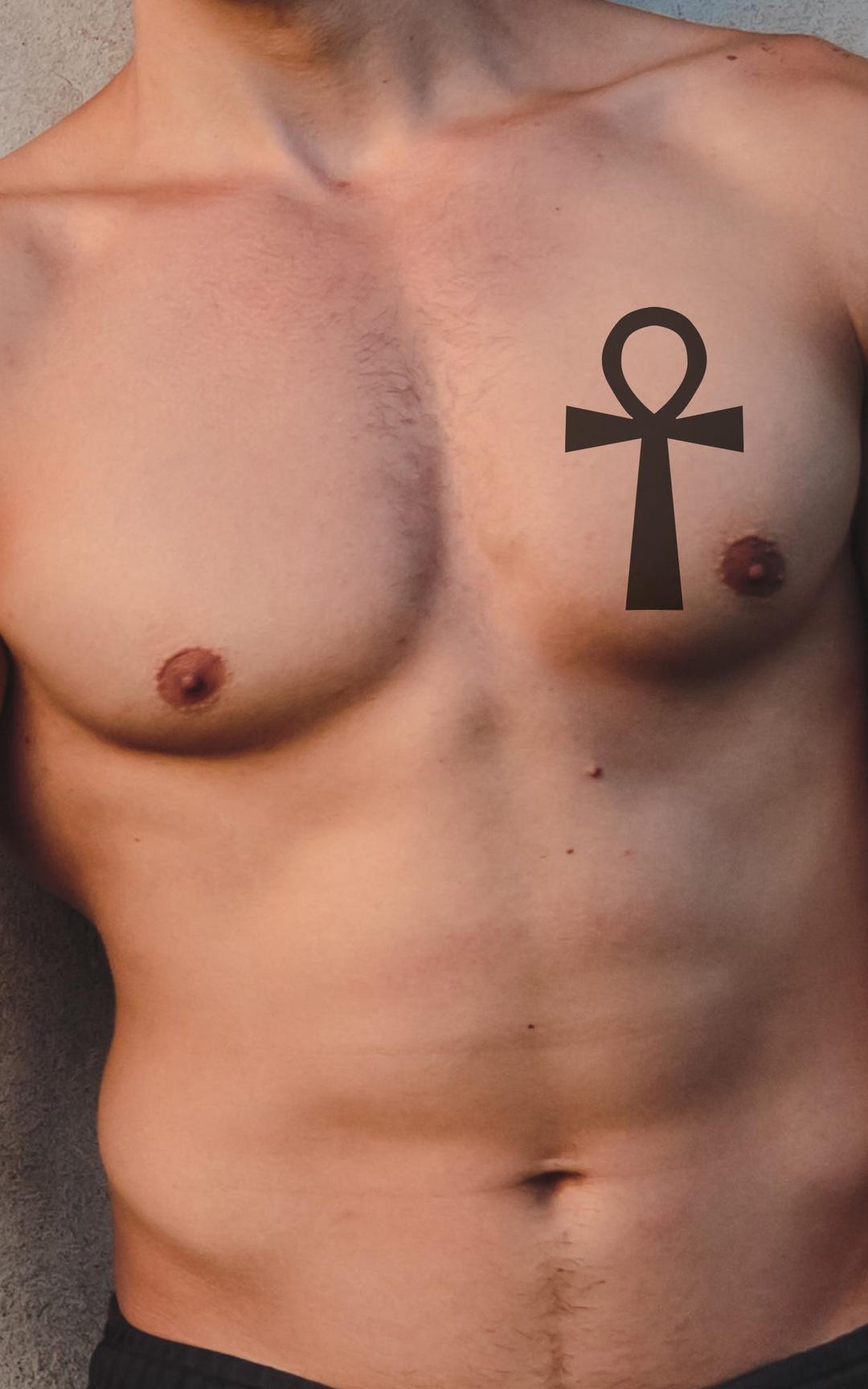 Minimalist Ankh Tattoo – Black Ink Egyptian Symbol of Life, Timeless & Bold Temporary Tattoo - Etsy