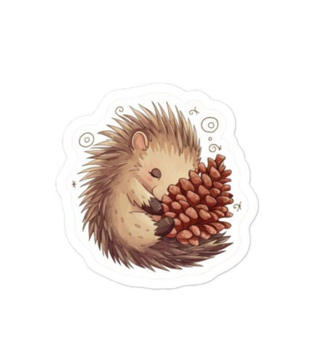 Kawaii Porcupine Sticker Gift Sticker - Etsy