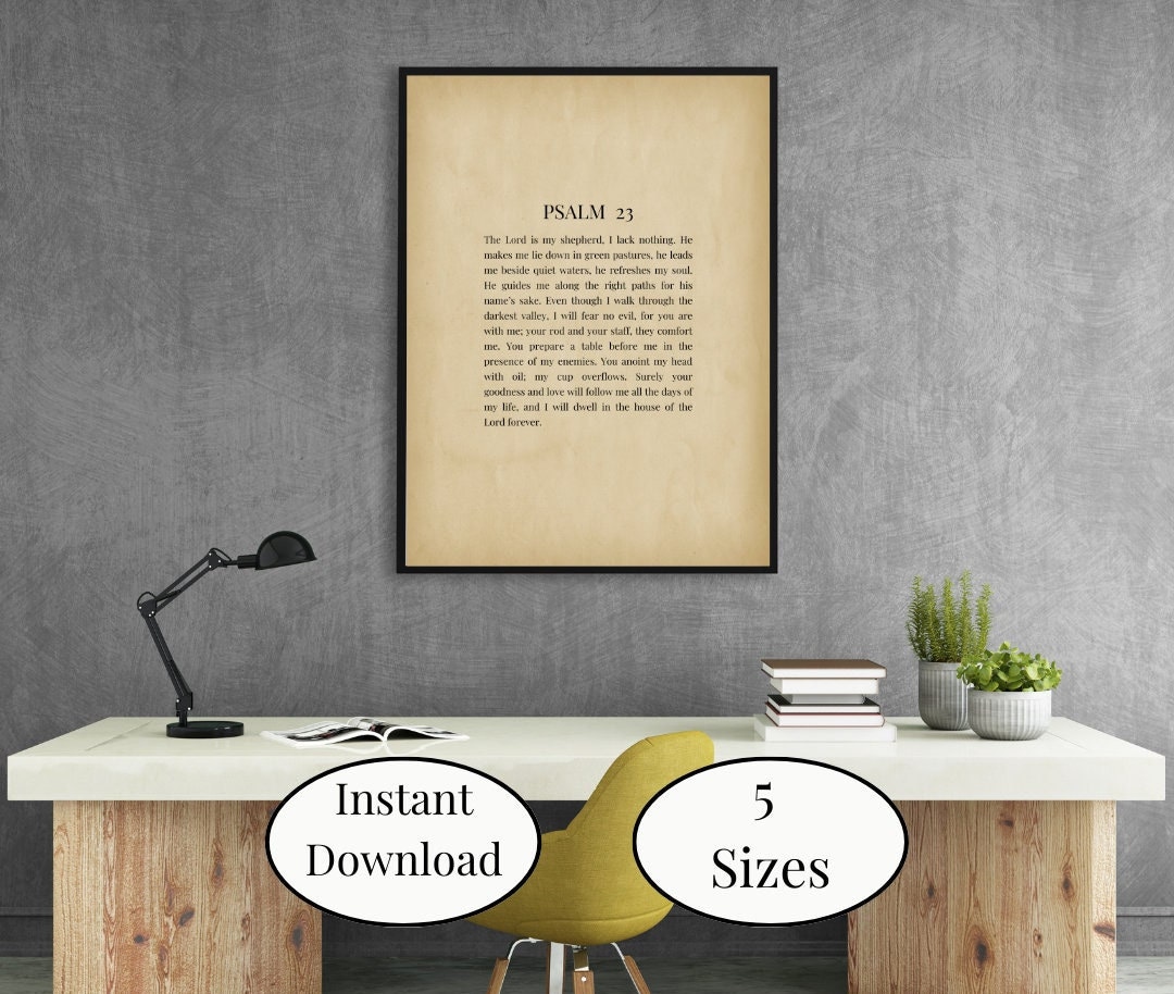 Christian Poster Wall Art Bible Verse Art Printable Wall Art Christian ...