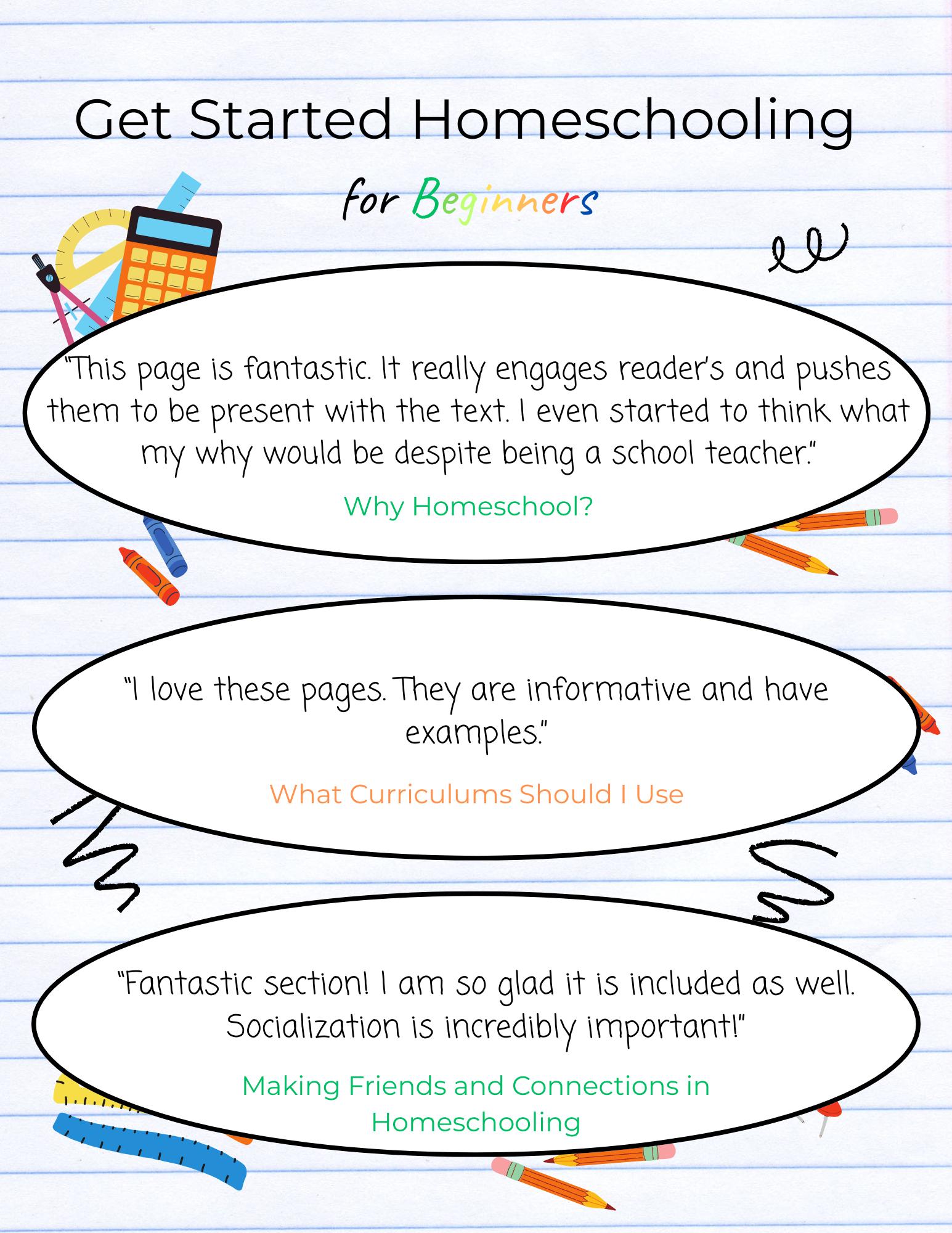 Get Started Homeschooling for Beginners Ebook – Parent's Guide & Steps ...