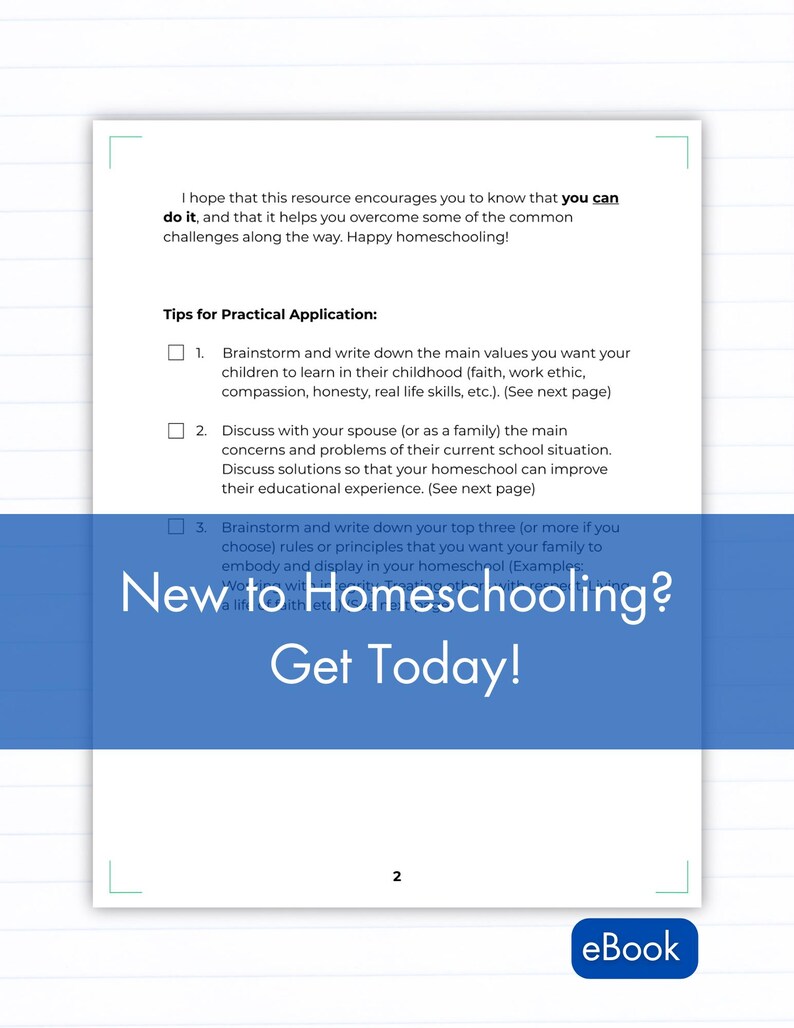 Get Started Homeschooling for Beginners Ebook – Parent's Guide & Steps ...