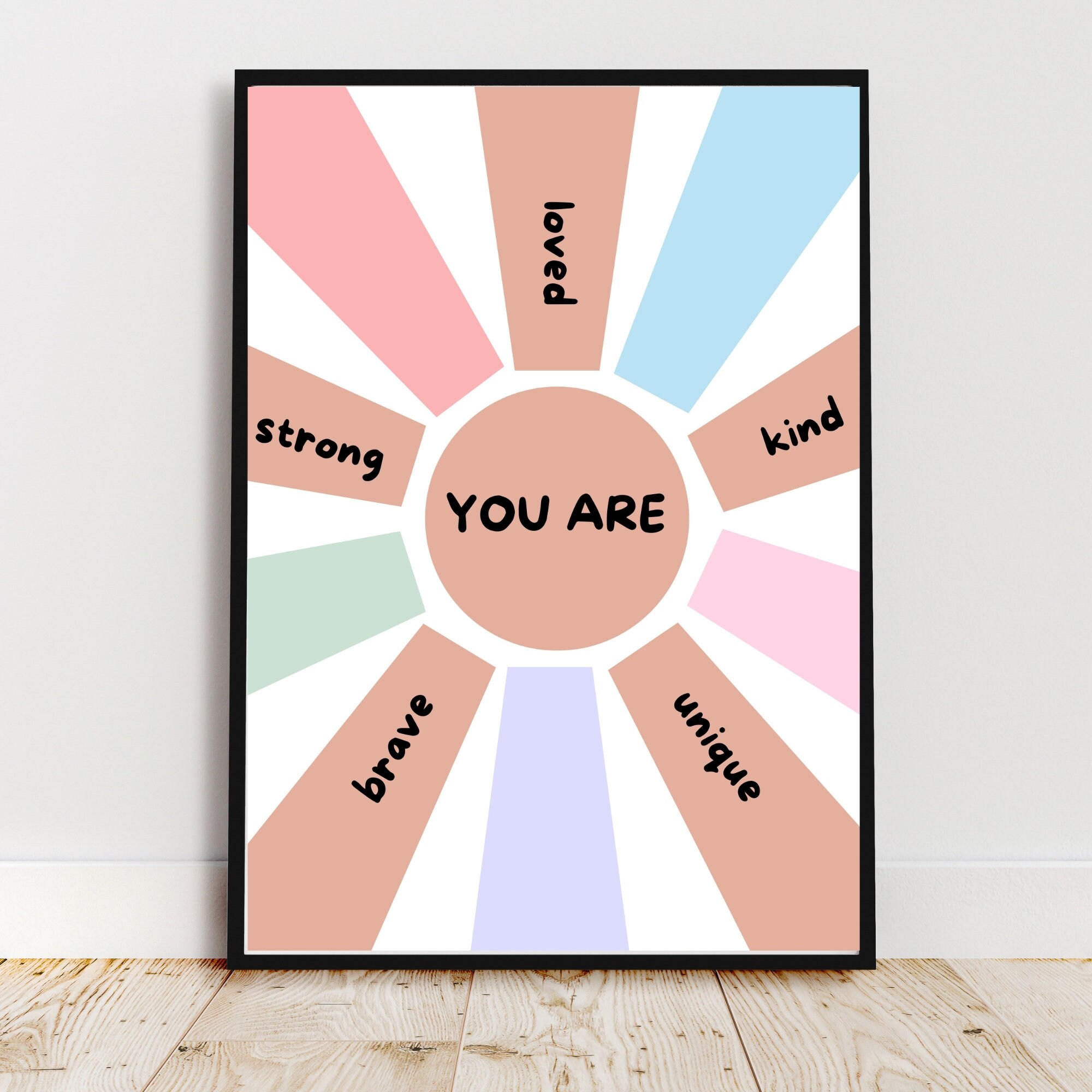 Sun Affirmations Poster Kids Affirmations Mindfulness Prints Feelings ...