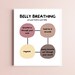 Belly Breathing Print Mindfulness Poster Anxiety Relief Calm Corner ...