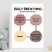 Belly Breathing Print Mindfulness Poster Anxiety Relief Calm Corner ...