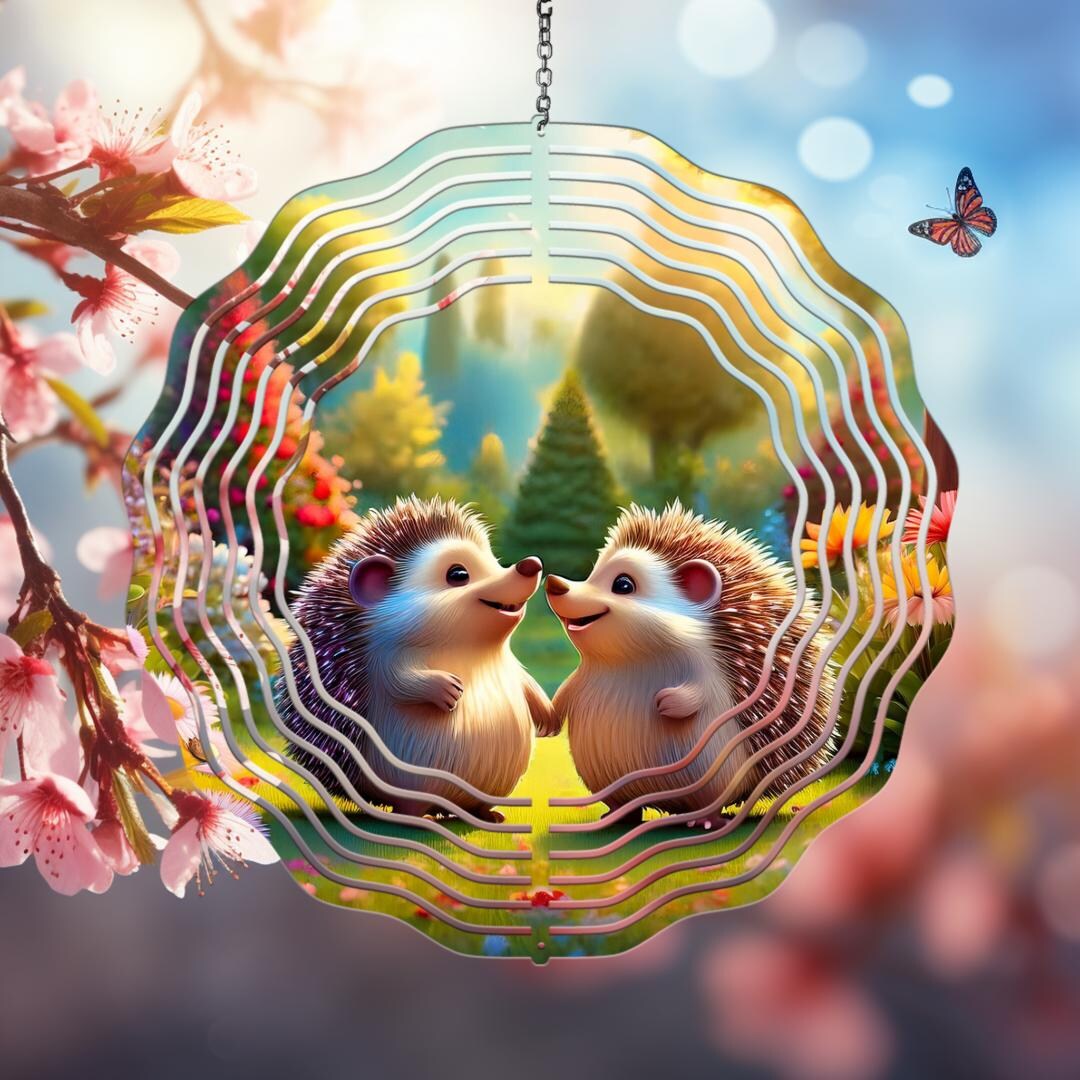Hedgehogs in the Garden, PNG Sublimation Design Digital Download for ...