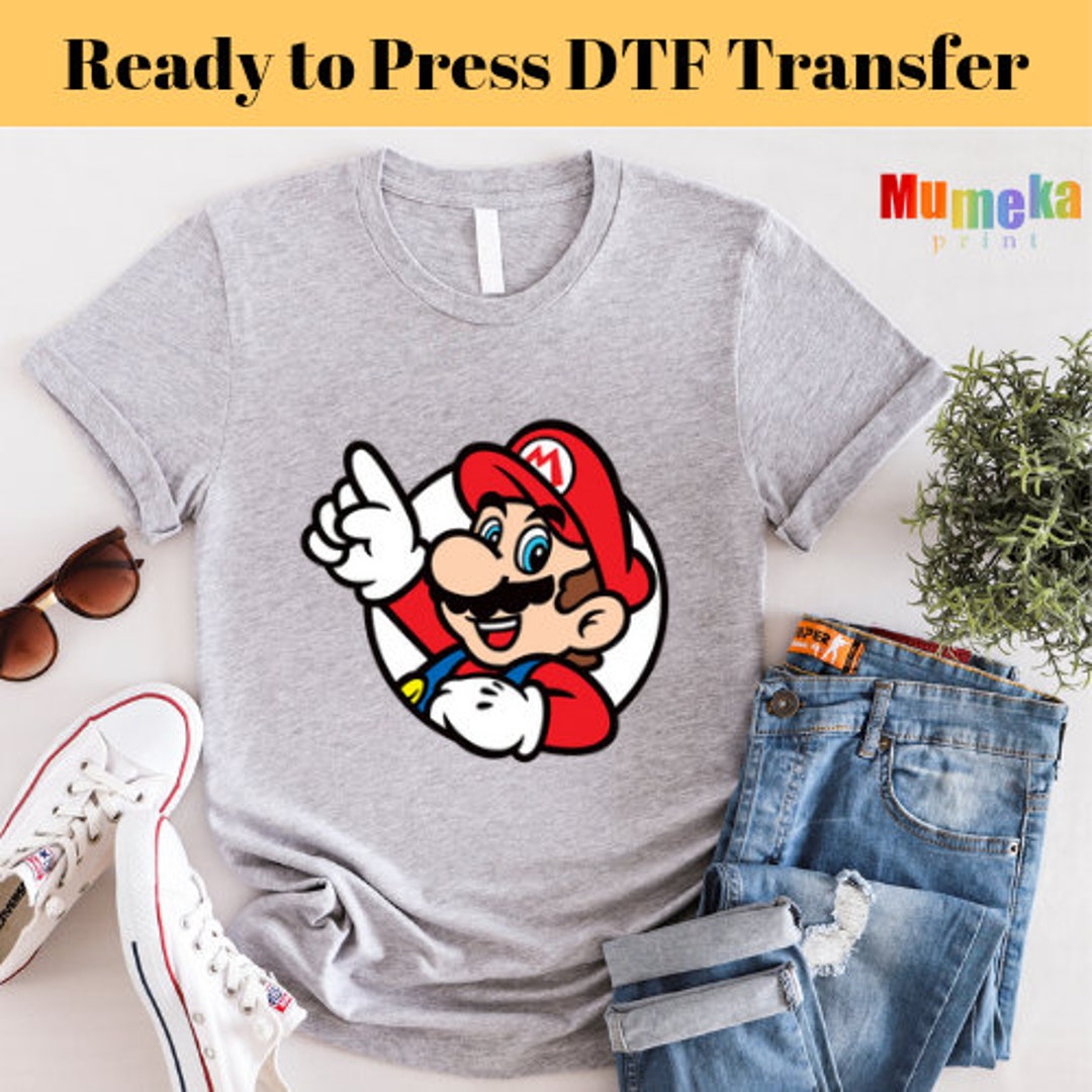 Super Mario DTF Transfer,super Mario Collage DTF ,mario Party Ready to ...