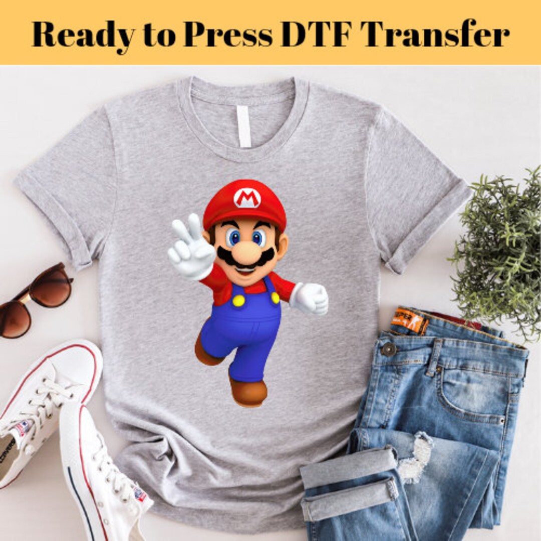 Super Mario DTF Transfer,super Mario Collage DTF ,mario Party Ready to ...