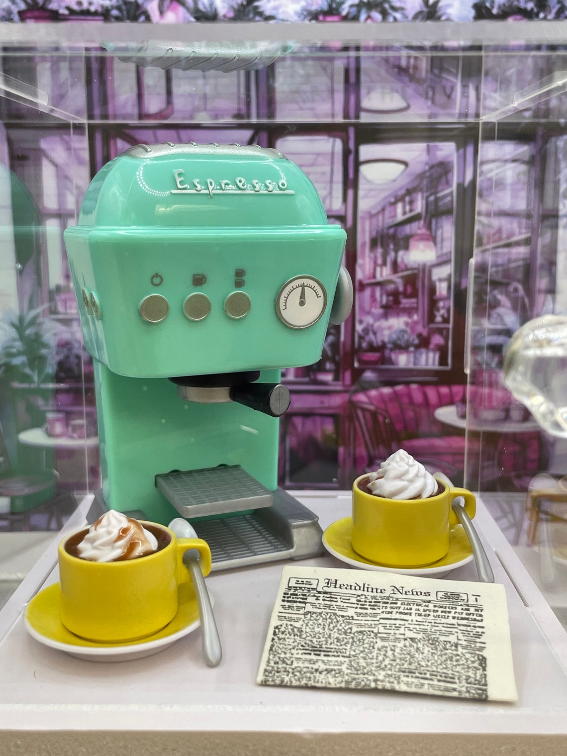 Mga’s Beautiful Teal Miniverse Espresso Machine With Case Included for ...