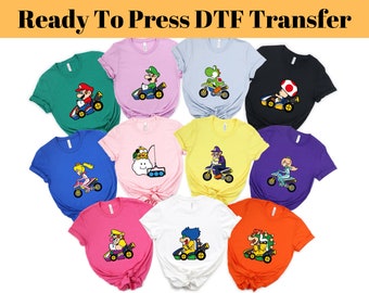 Super Mario Friends DTF Transfer,super Mario Character DTF Transfer ...