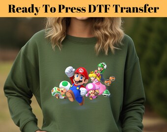 Super Mario Friends DTF Transfer,super Mario Character DTF Transfer ...