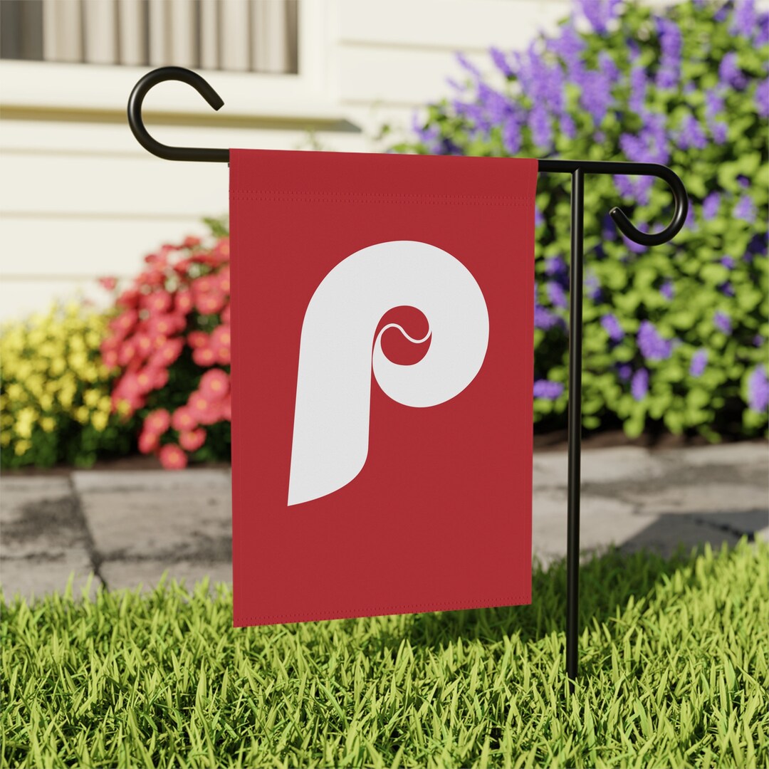 Philly Sports Baseball Garden & House Banner Flag - White on Red W ...