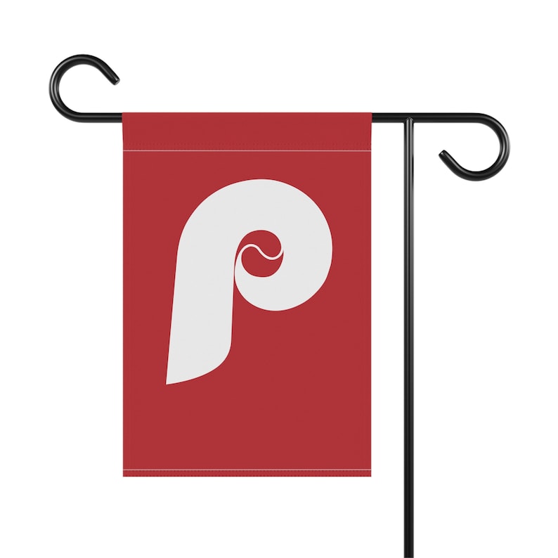 Philly Sports Baseball Garden & House Banner Flag - White on Red W ...