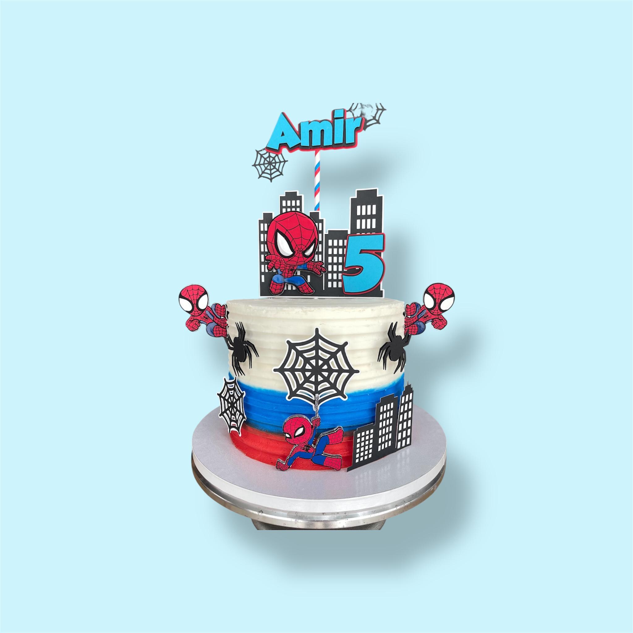 Spiderman Cake Topper. Spiderman Cake. Spiderman Birthday. Spiderman ...