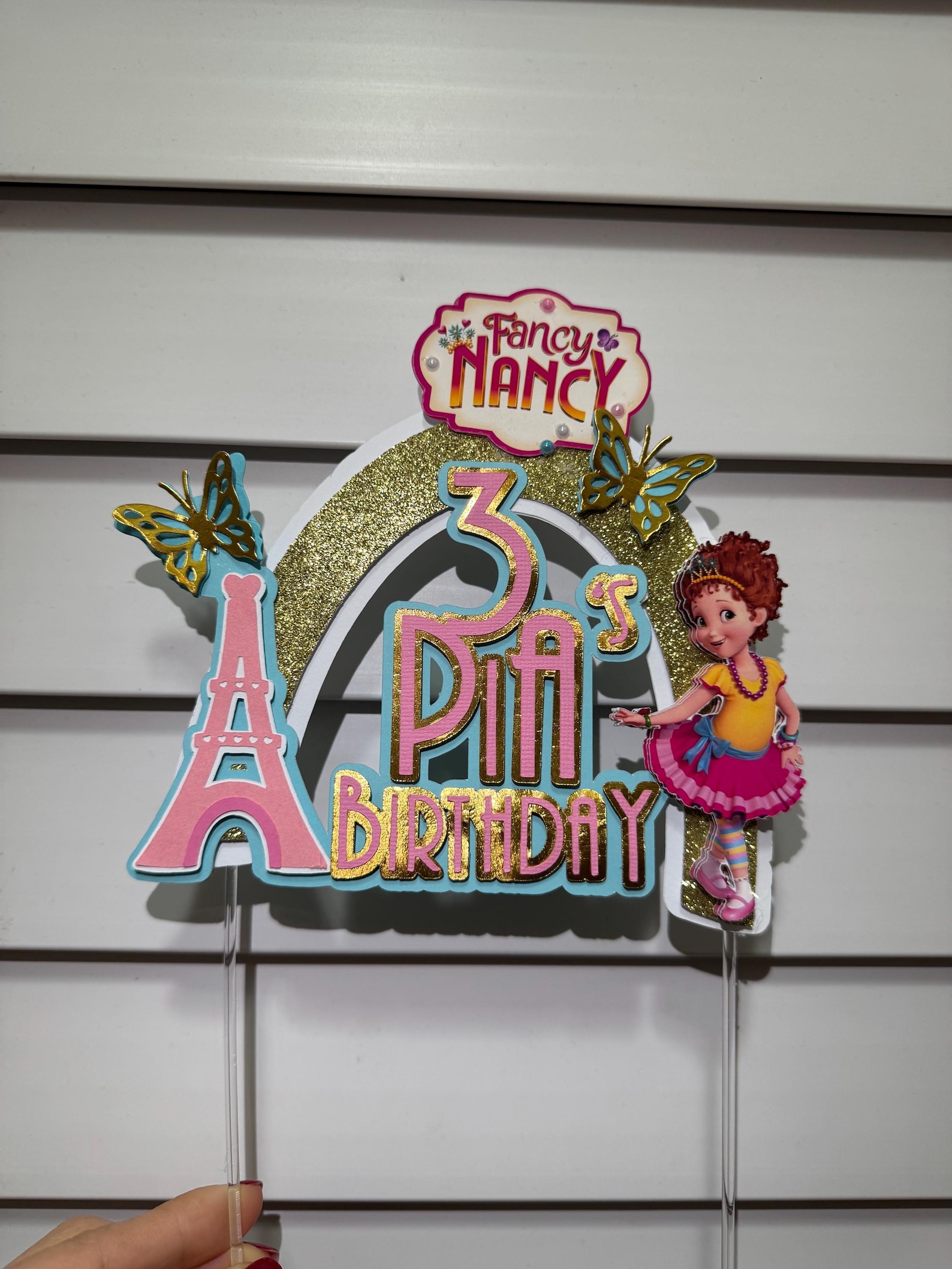 Fancy Nancy Cake Topper , Fancy Nancy Birthday Cake Topper, Customized ...