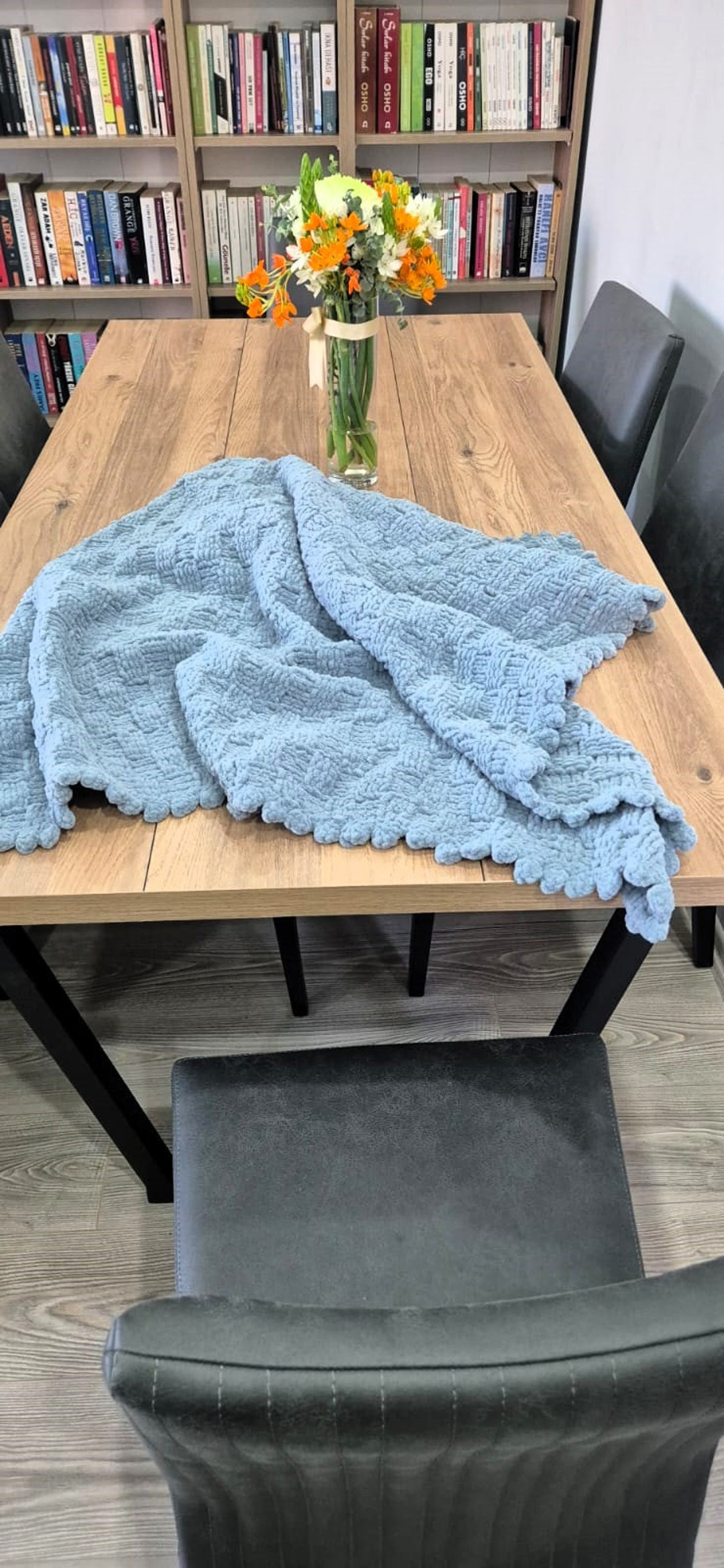 Knitted Baby Blanket, Handmade Baby Blanket, Softy Baby Blanket, Nursery Decor Blanket, Newborn ...