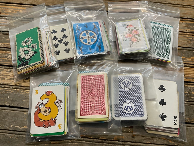 Asst. Playing Cards Grab Bag 40 Cards - Etsy
