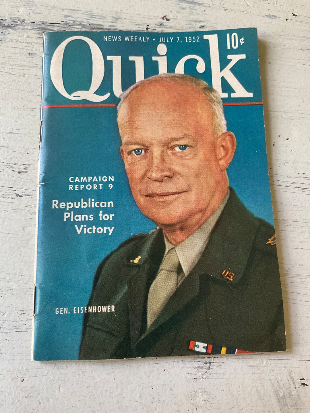 1952 Quick Magazine Gen. Eisenhower on Cover - Etsy