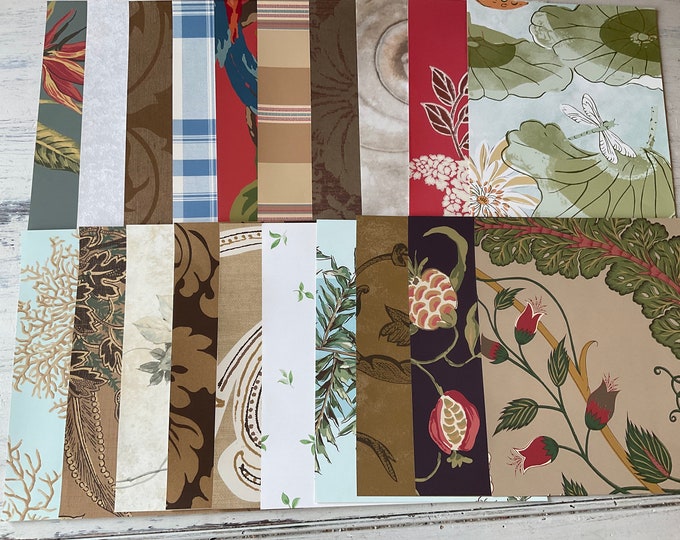 Wallpaper Samples Set 71 20 Sheets of Wallpaper 8 X 10 Size Junk ...