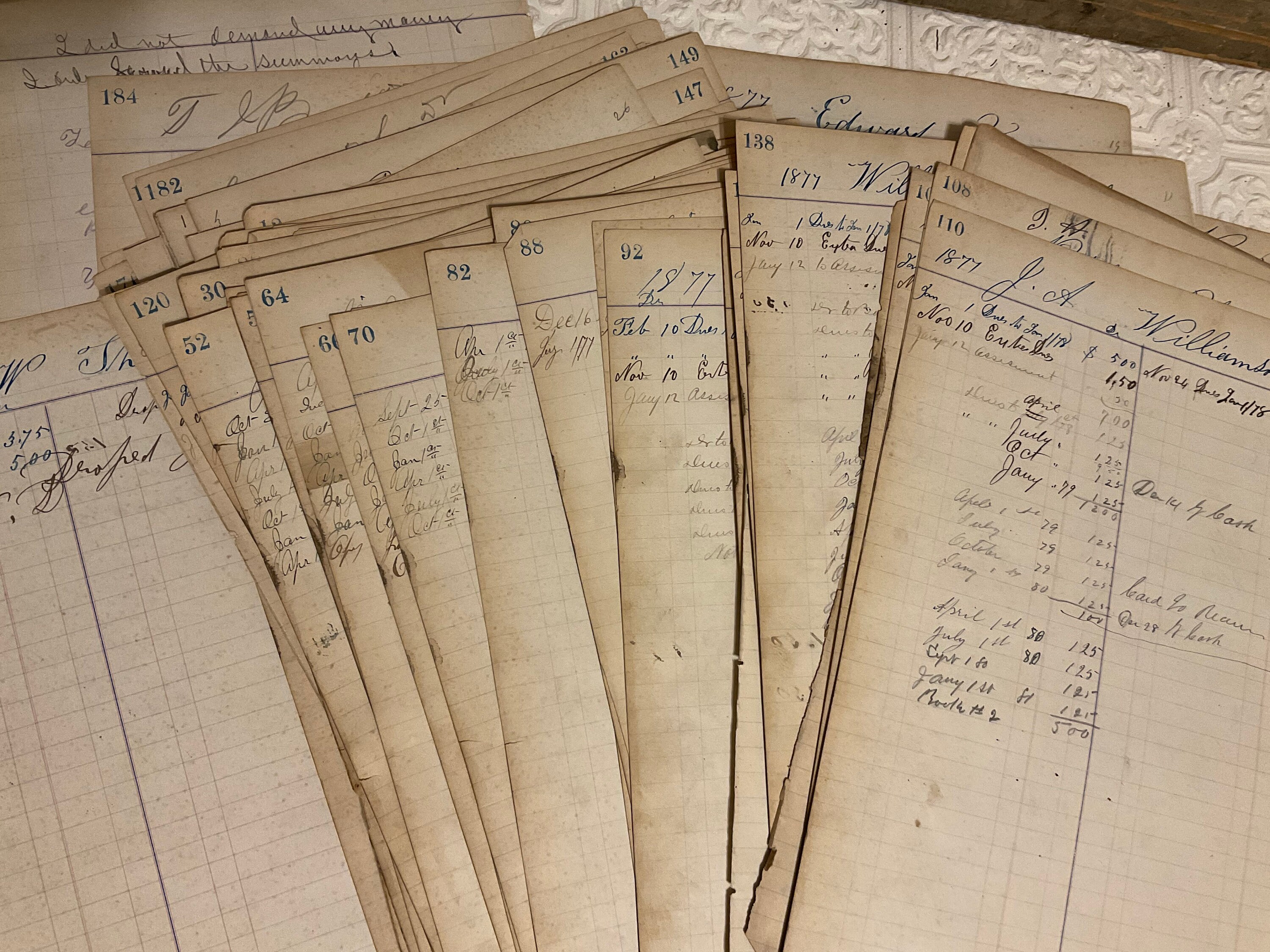 Vintage Ledger Paper 1800 s Ledger Paper Pack 6 Sheets Etsy