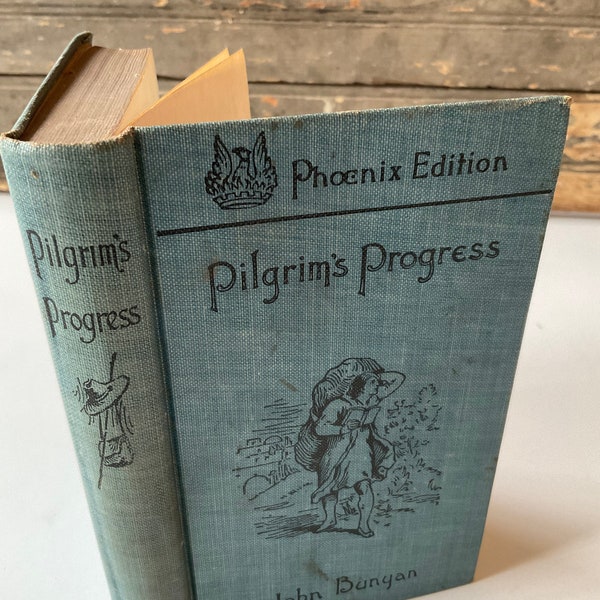 Antique Pilgrims Progress Book - Etsy