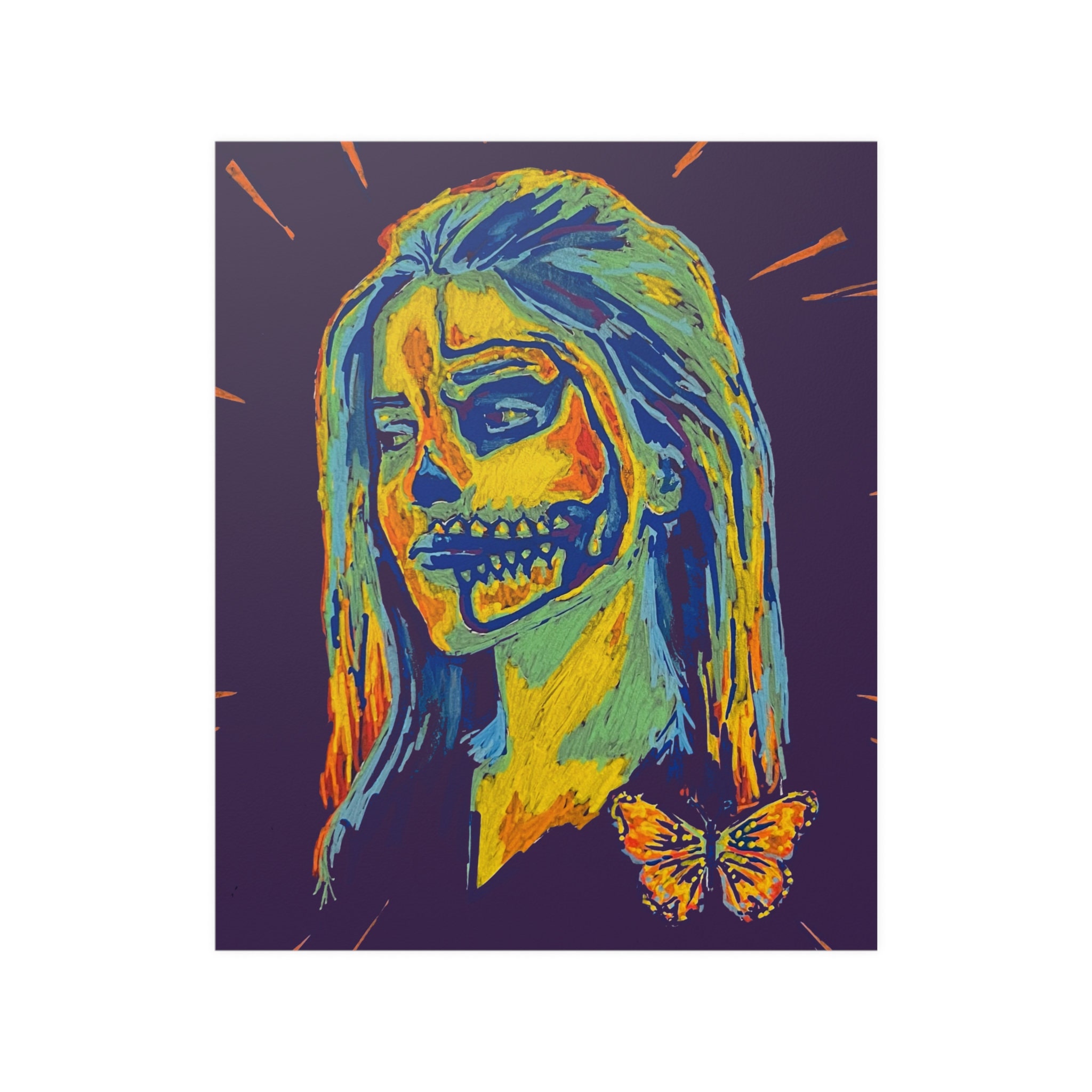 Thermal Heat Self Portrait Poster Art Print - Etsy