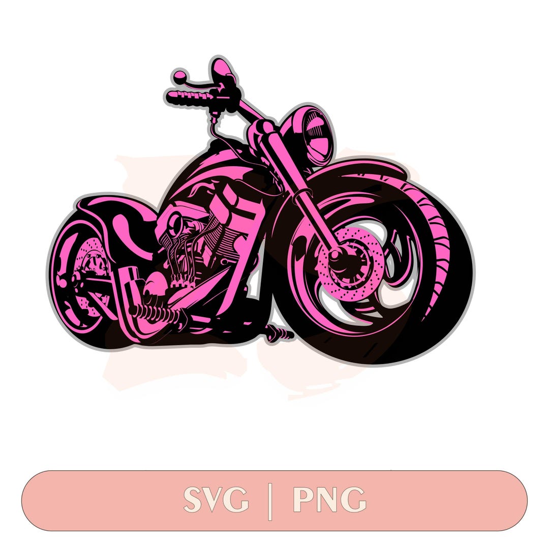 Motorcycle SVG - Chopper Vector Images, Silhouette, Biker SVG Files ...