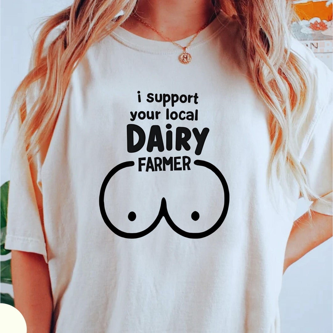 I Support My Local Dairy Farmer Baby Png ®, Breastfeeding Gift, Funny ...