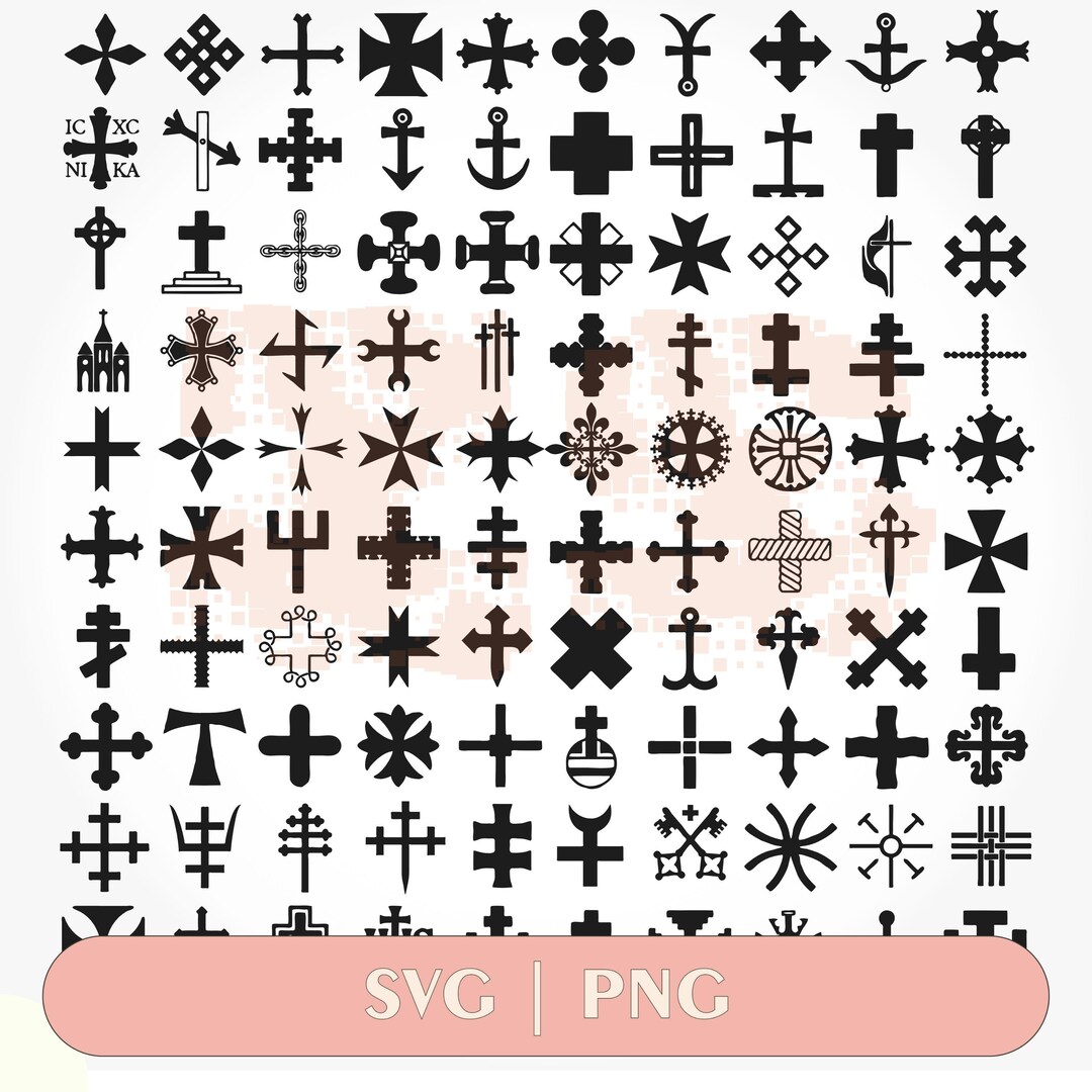 Cross Svg Bundle, CROSS BUNDLE SVG Files, Christian Svg, Cross Png ...