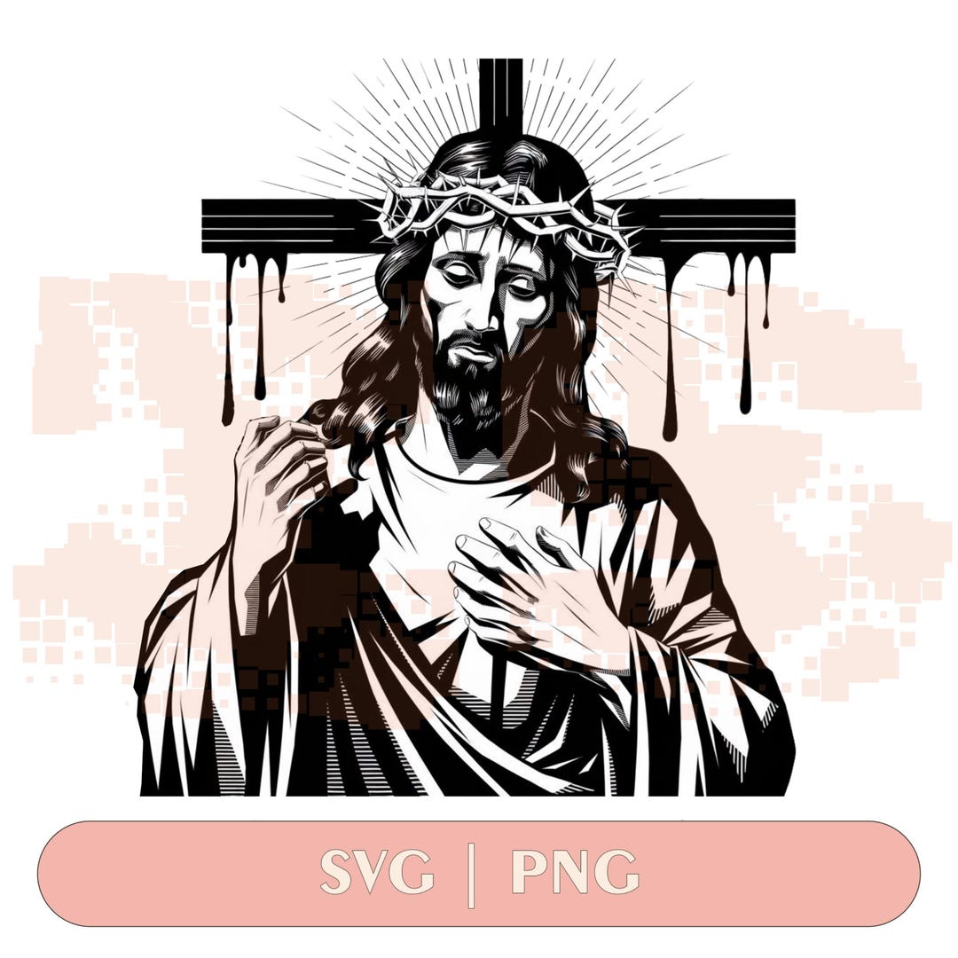 Jesus Crown of Thorns Design: Christian PNG, JPG (digital Download) - Etsy