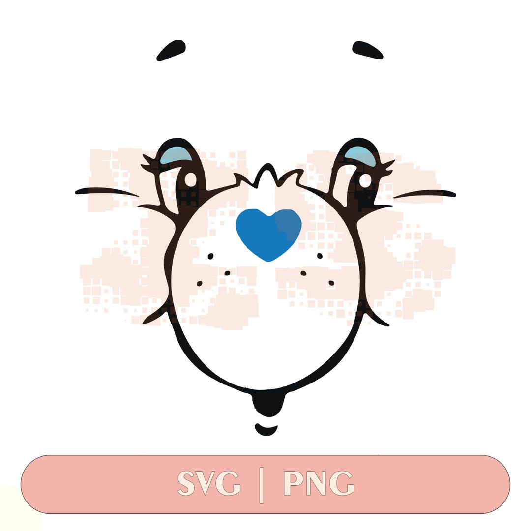 Cara de oso cariñoso SVG: Transferencia de calor para cumpleaños ...