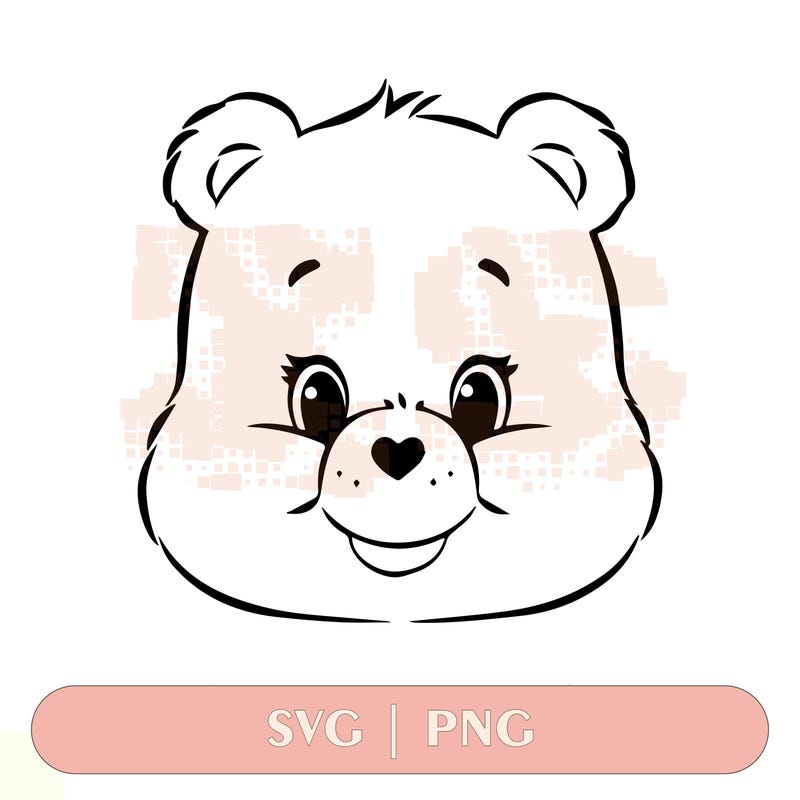 Bear Face Svg - Etsy