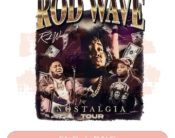 Rod Wave Nostalgia PNG File, Rapper Rod Wave Tour Design, Rod Wave Png ...